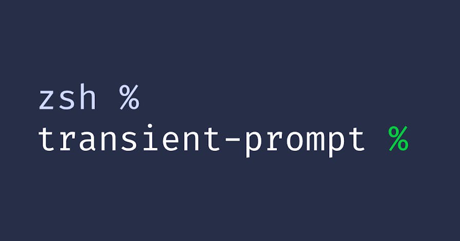 zsh-transient-prompt | olets.dev